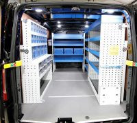 Transit Custom Racking for Catering | Van Racking Solutions