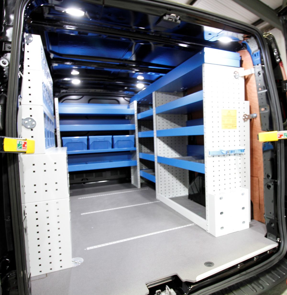 Transit Custom Racking for Catering | Van Racking Solutions