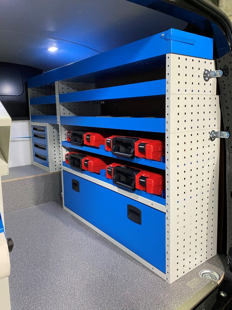 Volkswagen Transporter Racking Service Van | Van Racking Solutions